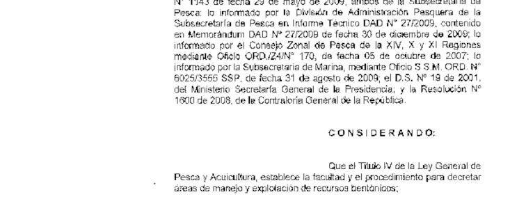 712-2010 (D.O. 21-06-2010) ESTABLECE AREA DE MANEJO ISLA CHULIN SECTOR ...
