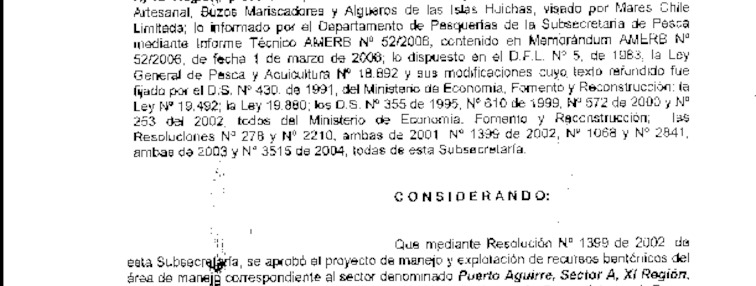 R EX N° 1194-06 3° SEGUIMIENTO. - SUBPESCA Normativa