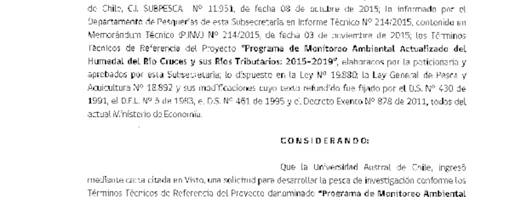 Res. Ex. N° 3048-2015 Programa de monitoreo ambiental actualizado del humedal del río Cruces ...
